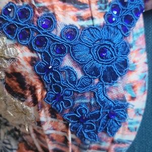 Despi | Swim | Despi Swimsuit Gold Embroidery With Blue Rhinestone ...